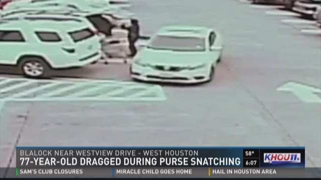 Caught On Camera Suspect Drags Elderly Woman During Purse Snatching